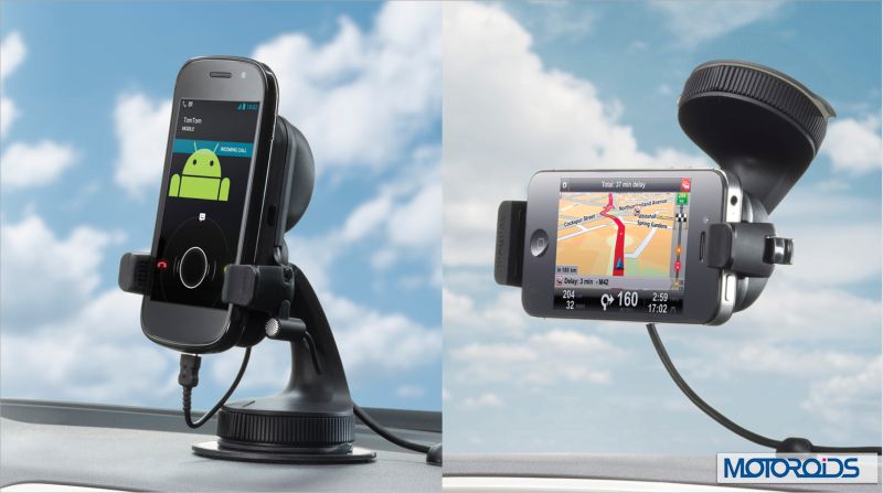 TomTom India Launches New In-Car Mounts for Smartphones: Video | Motoroids