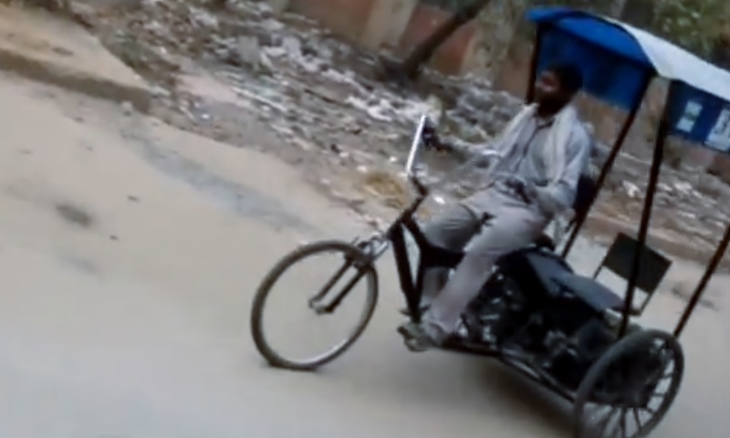 Man from Delhi develops a hybrid Cycle-Rickshaw and another that ...