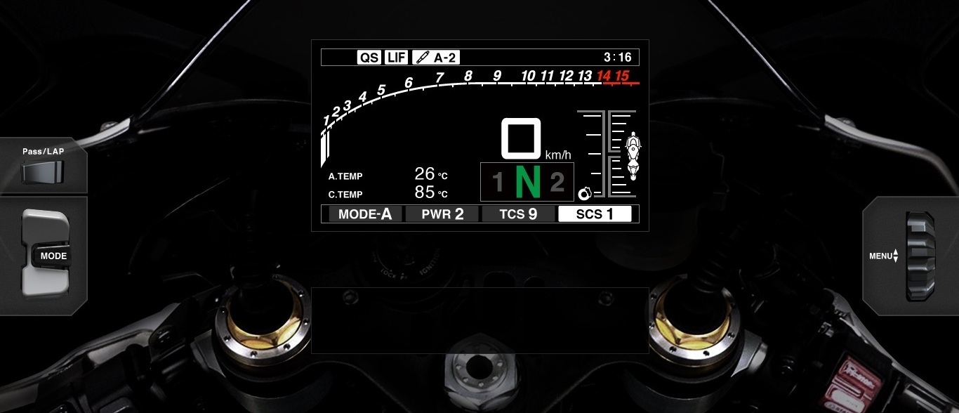 Yamaha let’s you play with the 2015 R1’s instrument cluster before you ...