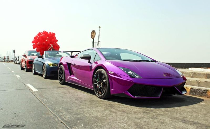 Mumbai: India’s only Lamborghini Gallardo STS gets wrapped in purple ...