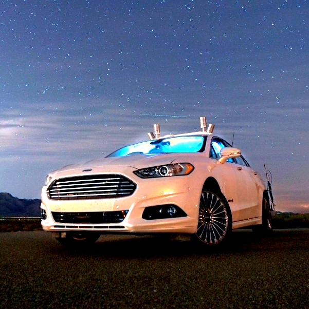 Ford tests their Fusion Hybrid autonomous research vehicles in the dark ...