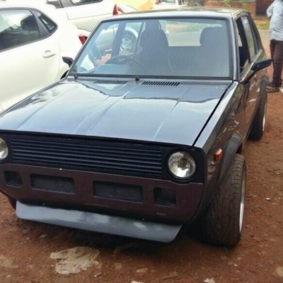 This modified Maruti SS80 tries hard to ape a Mk1 VW Golf GTi, and ...