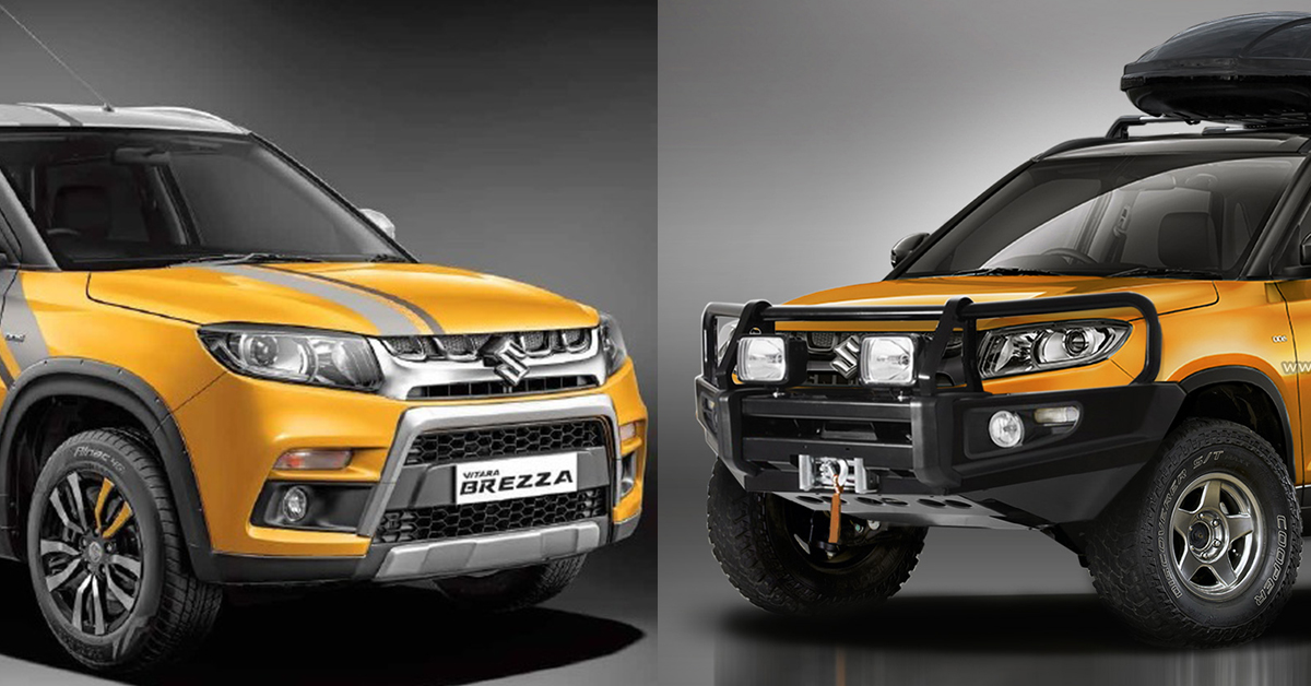 Maruti Vitara Brezza Digitally Rendered As True Blue Off-Roader | Motoroids
