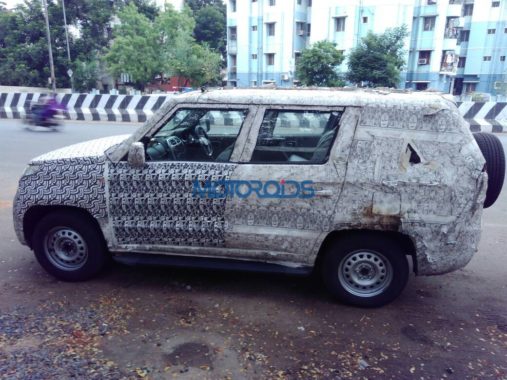 EXCLUSIVE : LWB Mahindra TUV300 (Mahindra TUV500) Snapped Once Again ...