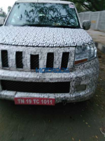 EXCLUSIVE : LWB Mahindra TUV300 (Mahindra TUV500) Snapped Once Again ...