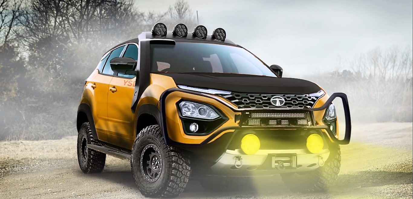 This Virtually Modded Tata Harrier Looks Ready To Light Up A Forest ...