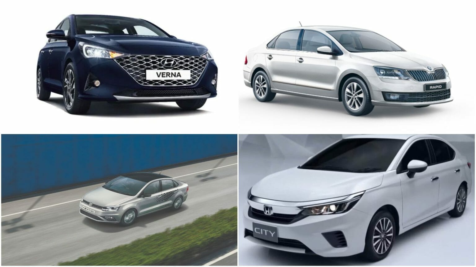 Specs & Price Comparison: Honda City Vs Hyundai Verna Vs Maruti Ciaz Vs ...