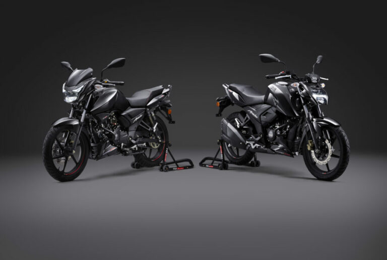 TVS Apache RTR 160 Blaze of Black Dark Edition Launched at Rs. 1.20 ...