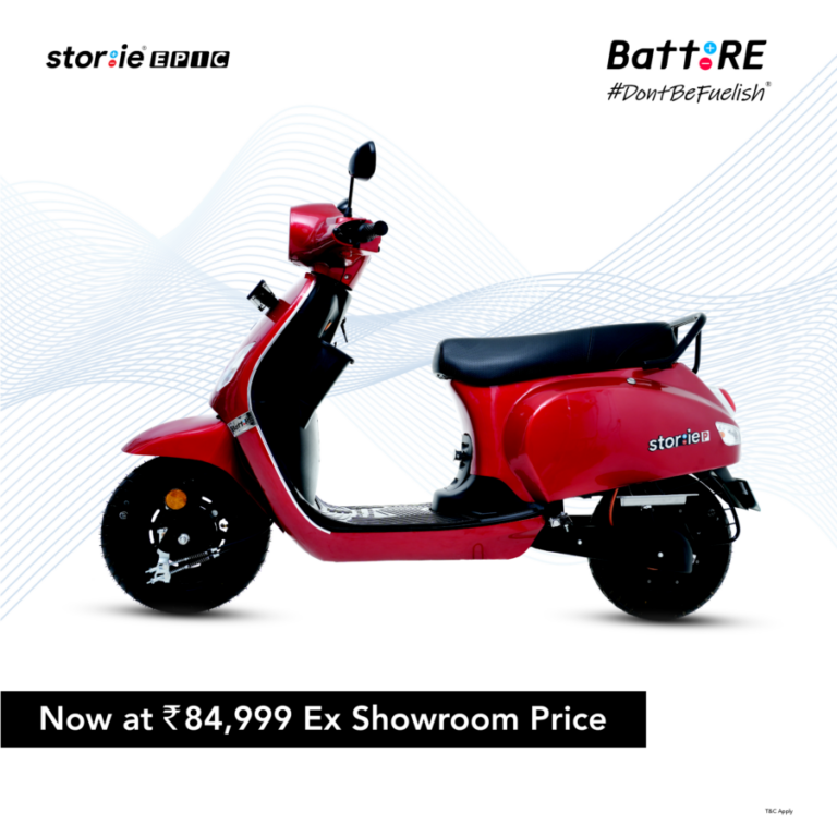 BattRE Electric Mobility Launches Storie EPIC Series: Affordable ...