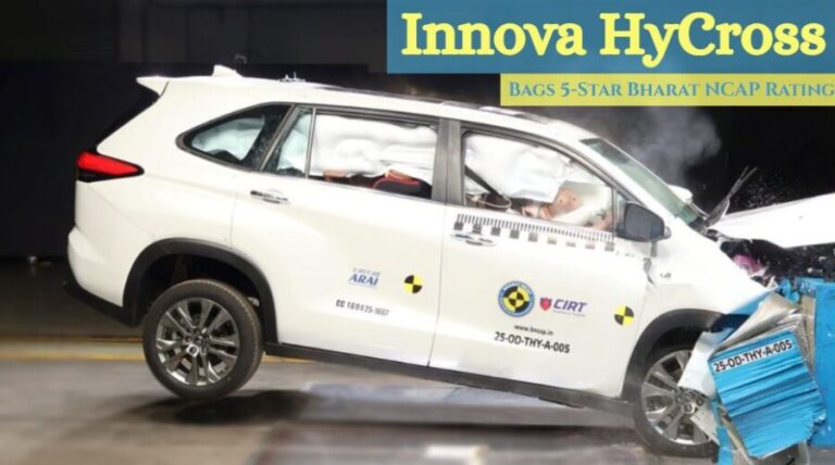 Toyota Innova HyCross Scores Big with 5-Star Bharat NCAP Rating — Your ...