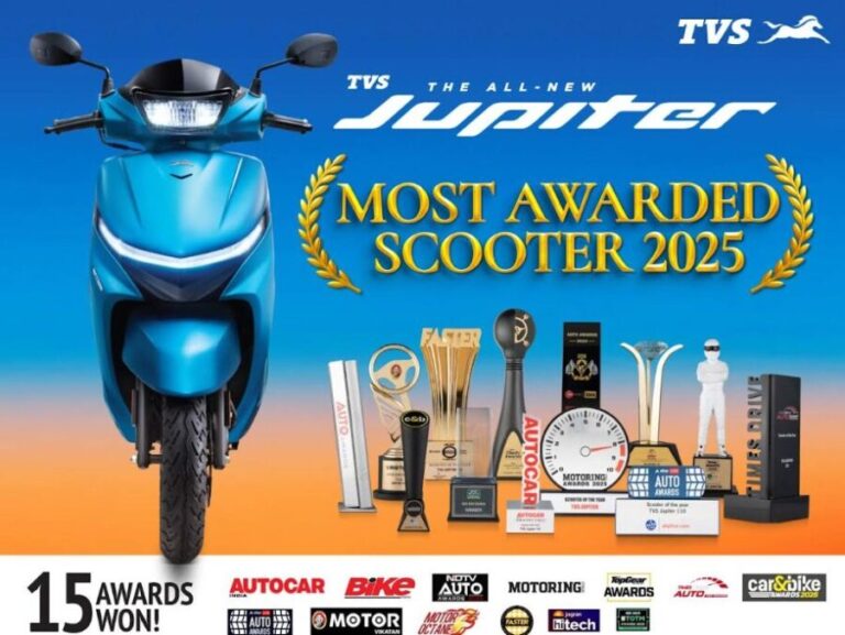 India’s Most Awarded Scooter of 2025? TVS Jupiter 110 Celebrates with ...