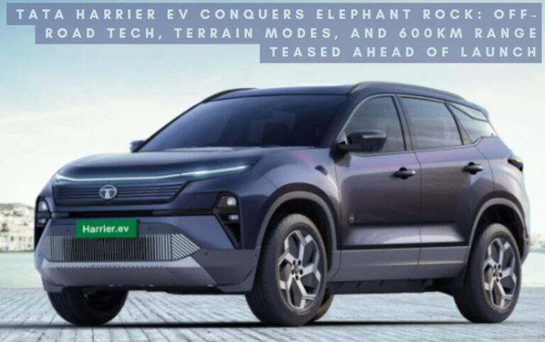 Tata Harrier EV’s Epic Elephant Rock Climb: Off-Road Modes, Quad Wheel ...