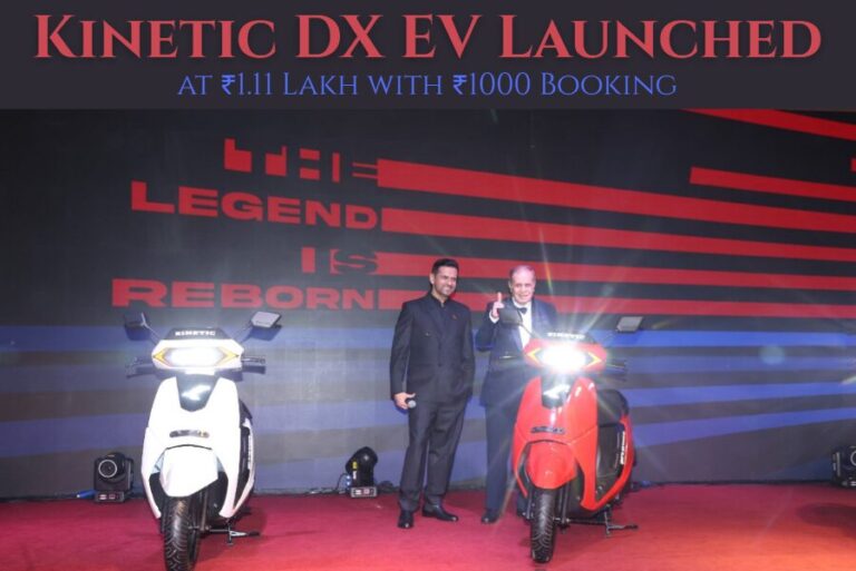 Kinetic DX EV Launched from ₹1.11 Lakh – Book Yours Now for Just ₹1000 and Relive a Legend in ...