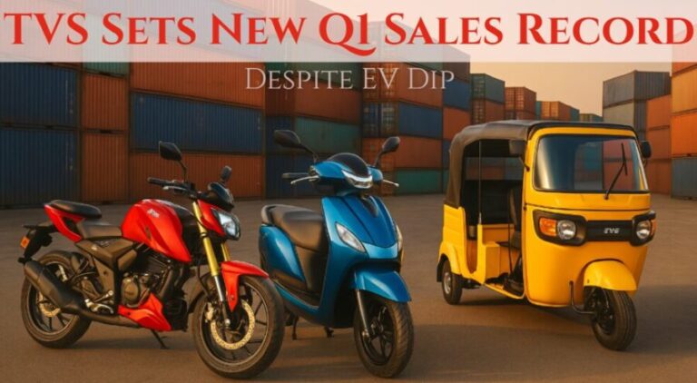 TVS Motor Breaks Records in Q1 FY26 with All-Time High Sales, Strong ...