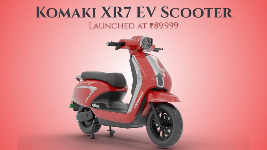 Komaki XR7 Launched: India’s Longest-Range EV Scooter Priced at ₹89,999 ...